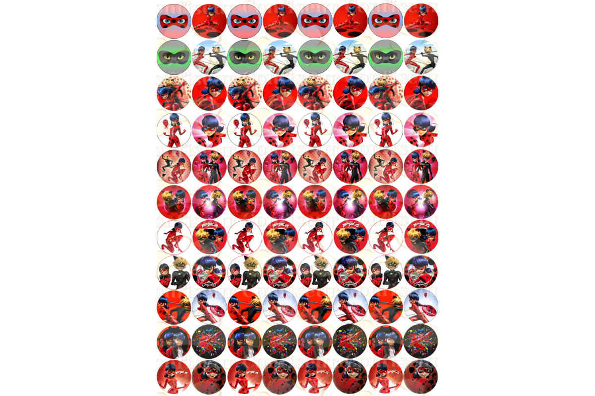 Купити картинку на торт Леді Баг та Супер-Кіт